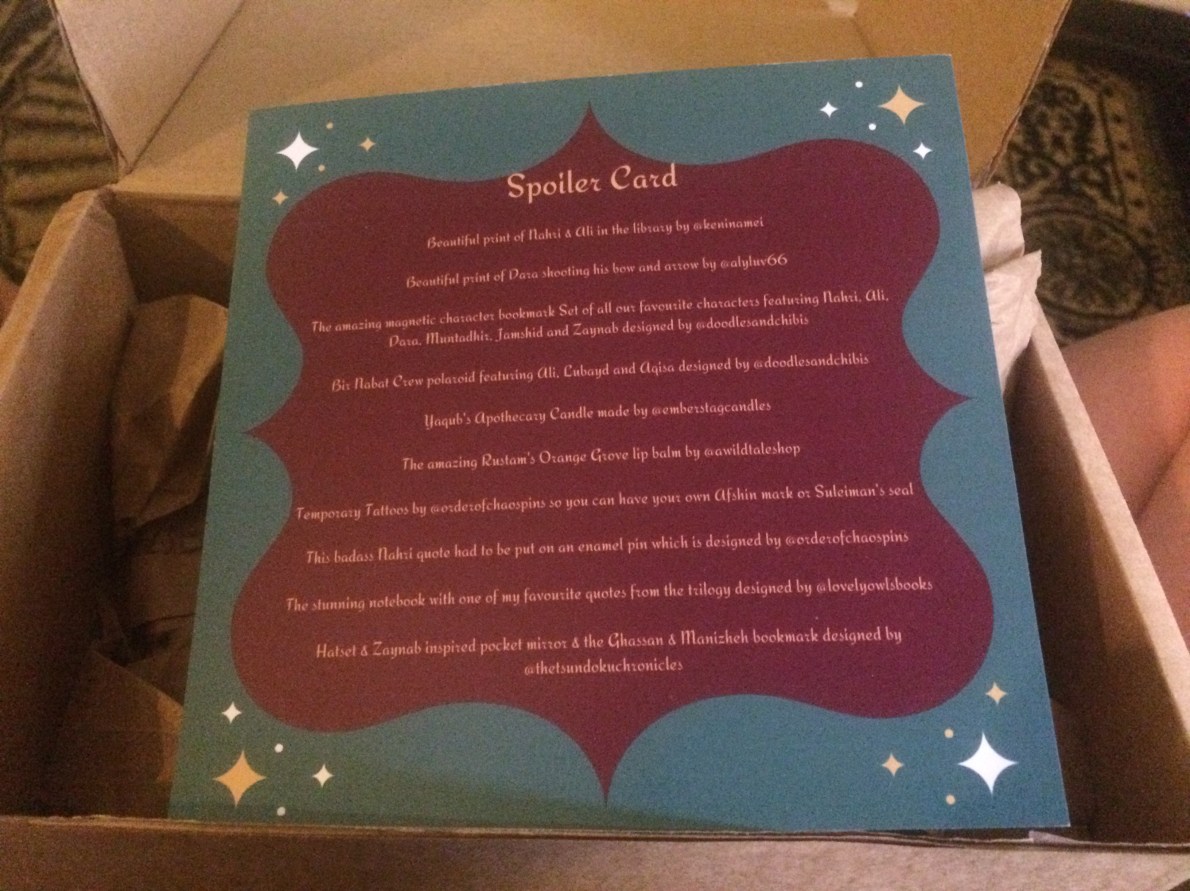 Welcome To Daevabad Unboxing – The Caffeinated Reader